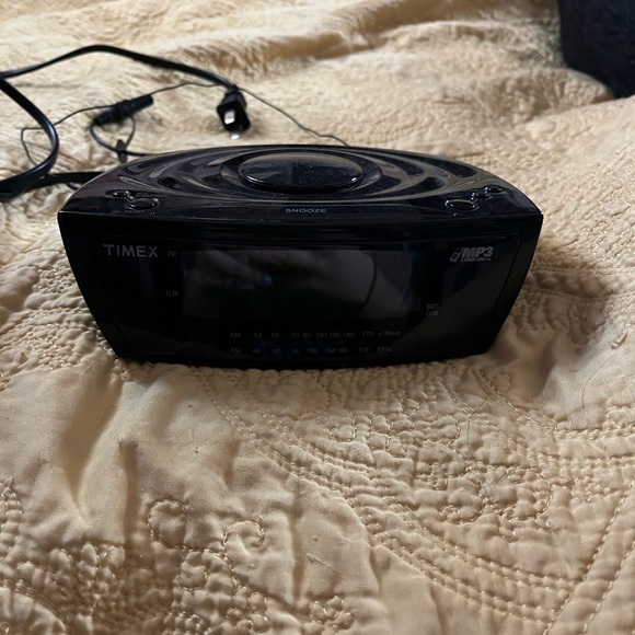 Other | Timex Black Portable Mp3 Player And Clock | Poshmark